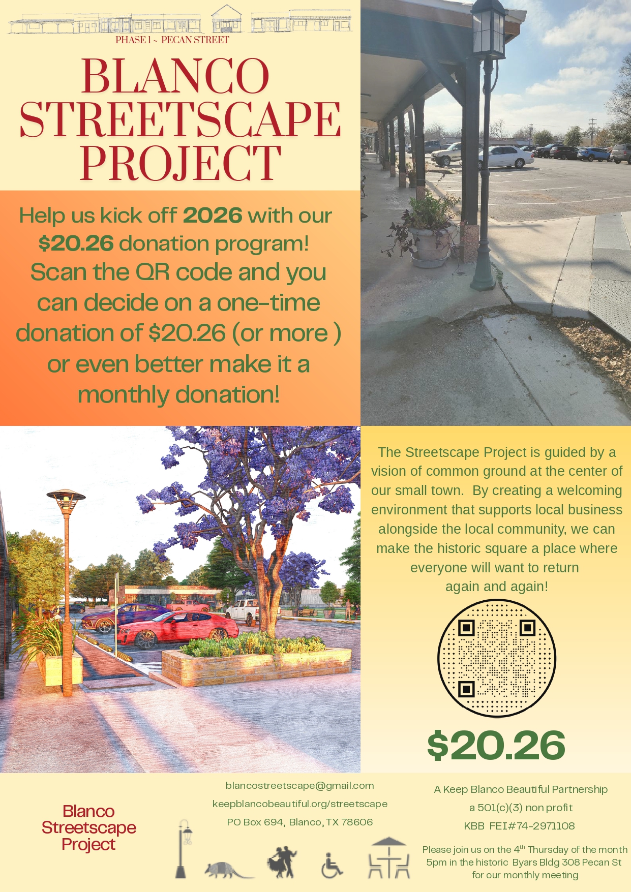 The Blanco Streetscape Project – Keep Blanco Beautiful